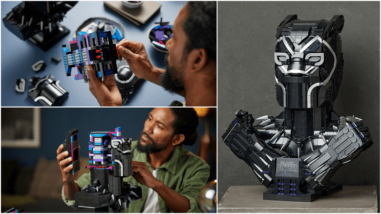 Black Panther Comes to Life with Collectible LEGO Bust | Marvel