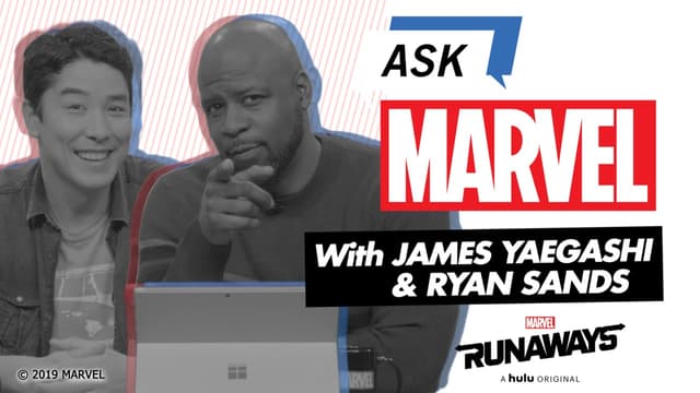 Super-Dads James Yaegashi and Ryan Sands answer YOUR questions! | Ask Marvel | Marvel