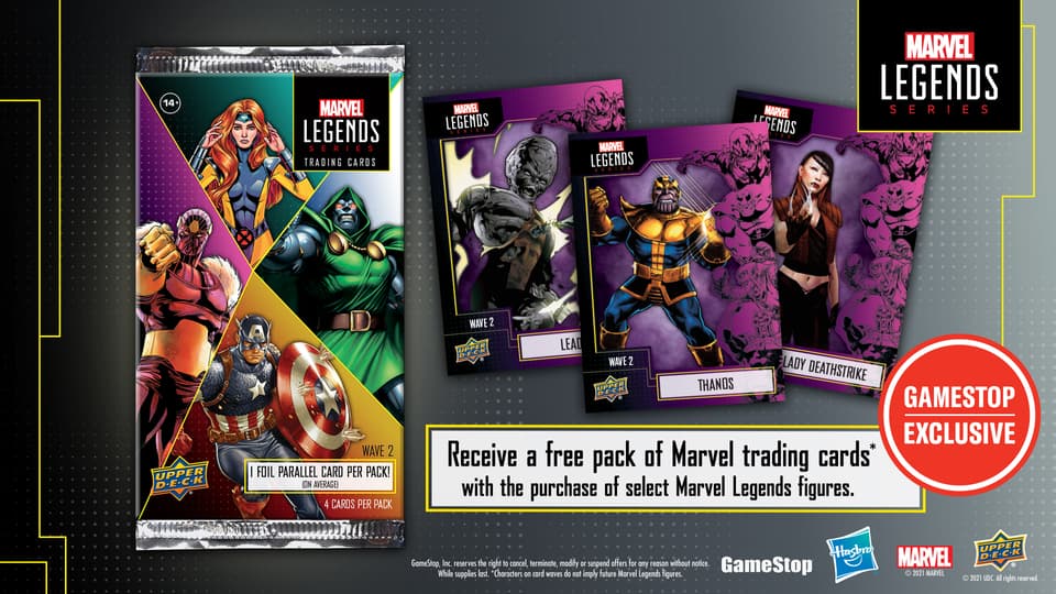 Get a Free Pack of Marvel Legends Trading Cards with Select Marvel ...